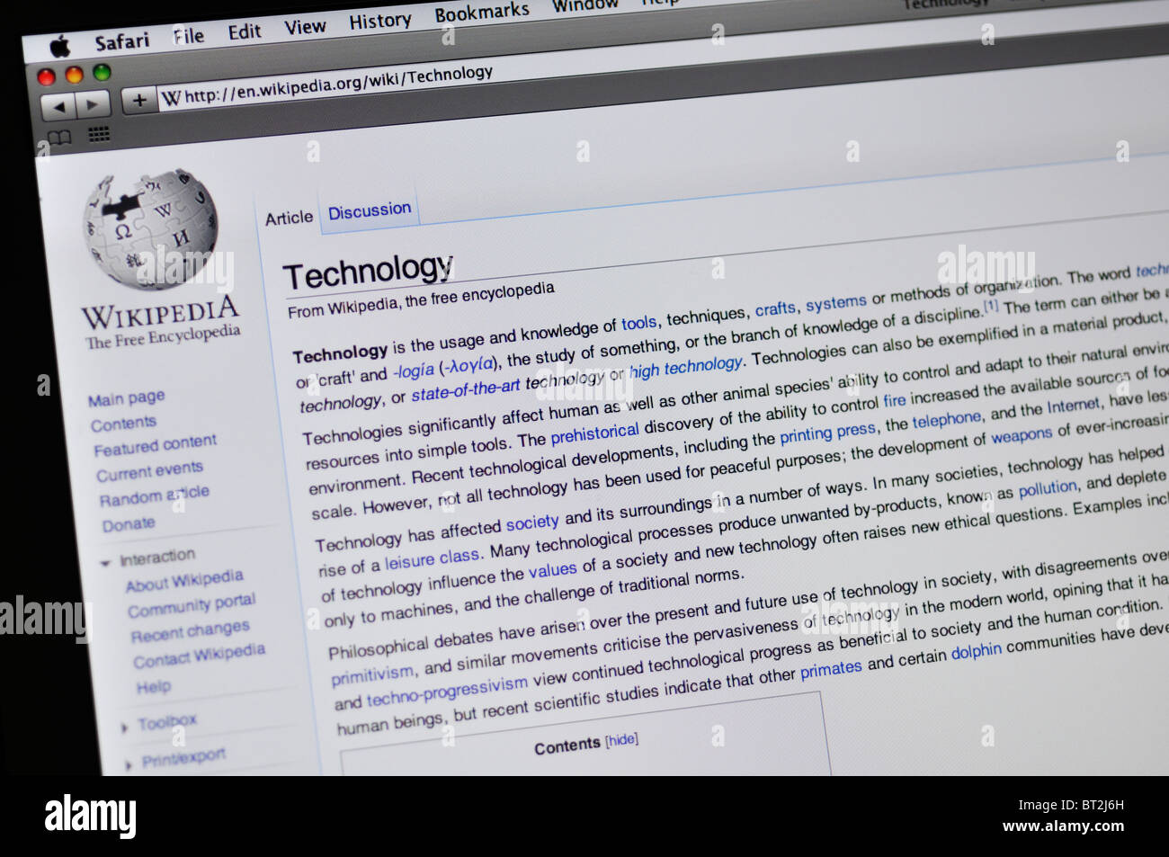 Technology wikipedia hi-res stock photography and images - Alamy