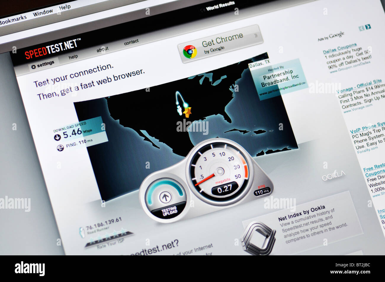 Connection speedtest hi-res stock photography and images - Alamy