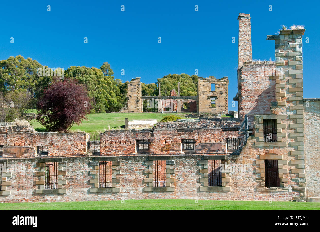 The Penitentiary and Hospital ruins at Port Arthur Historic Site ...