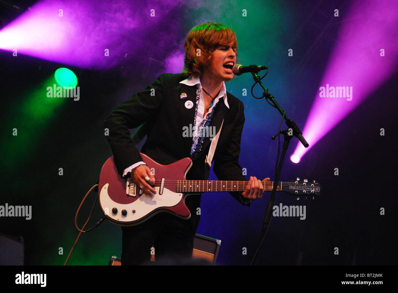 DeWolff rock band on stage at Bevrijdingsfestival 2009 Roermond ...