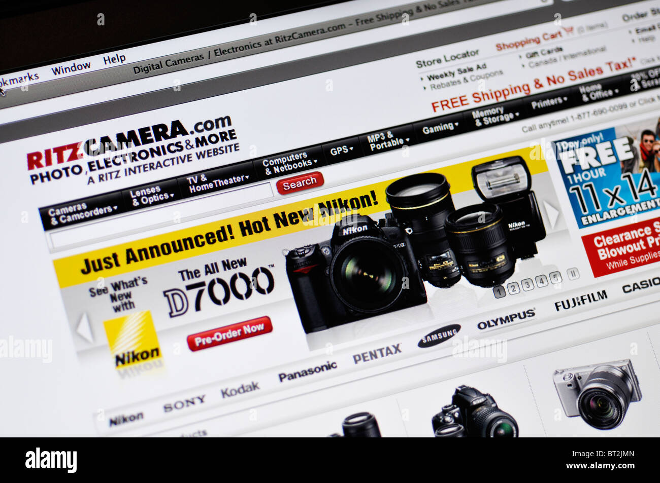 Ritz Camera website Stock Photo - Alamy