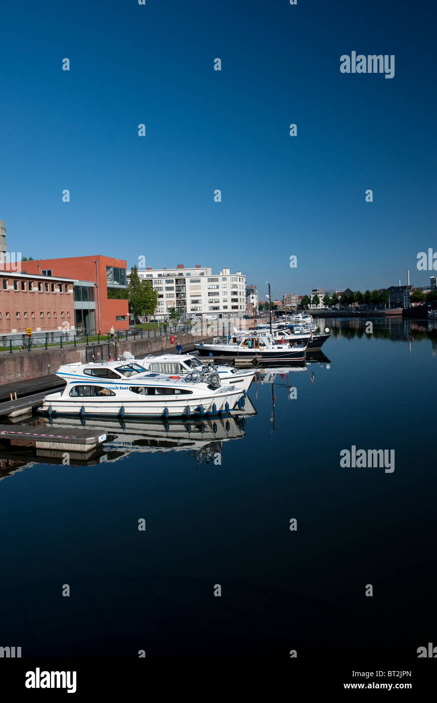 River Leie in Gent, Belgium Stock Photo - Alamy