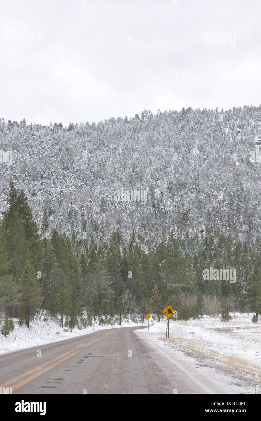 New Mexico in winter, USA Stock Photo - Alamy