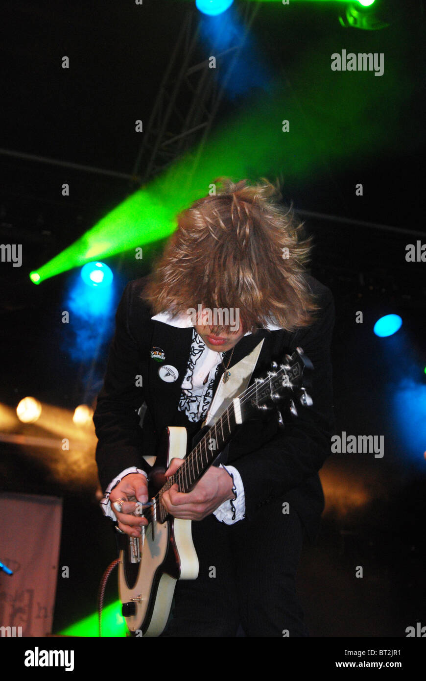 DeWolff rock band on stage at Bevrijdingsfestival 2009 Roermond ...