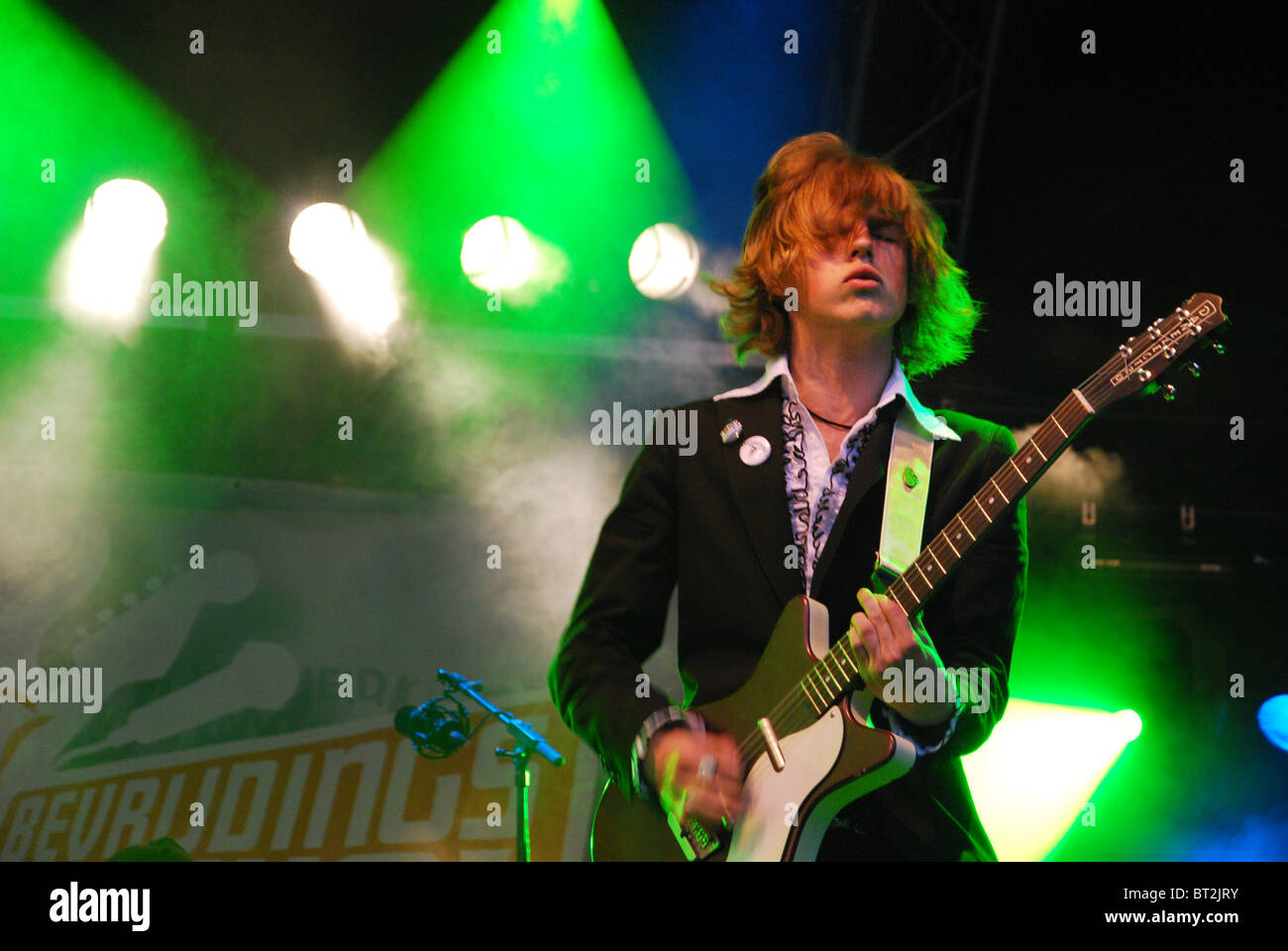 DeWolff rock band on stage at Bevrijdingsfestival 2009 Roermond ...