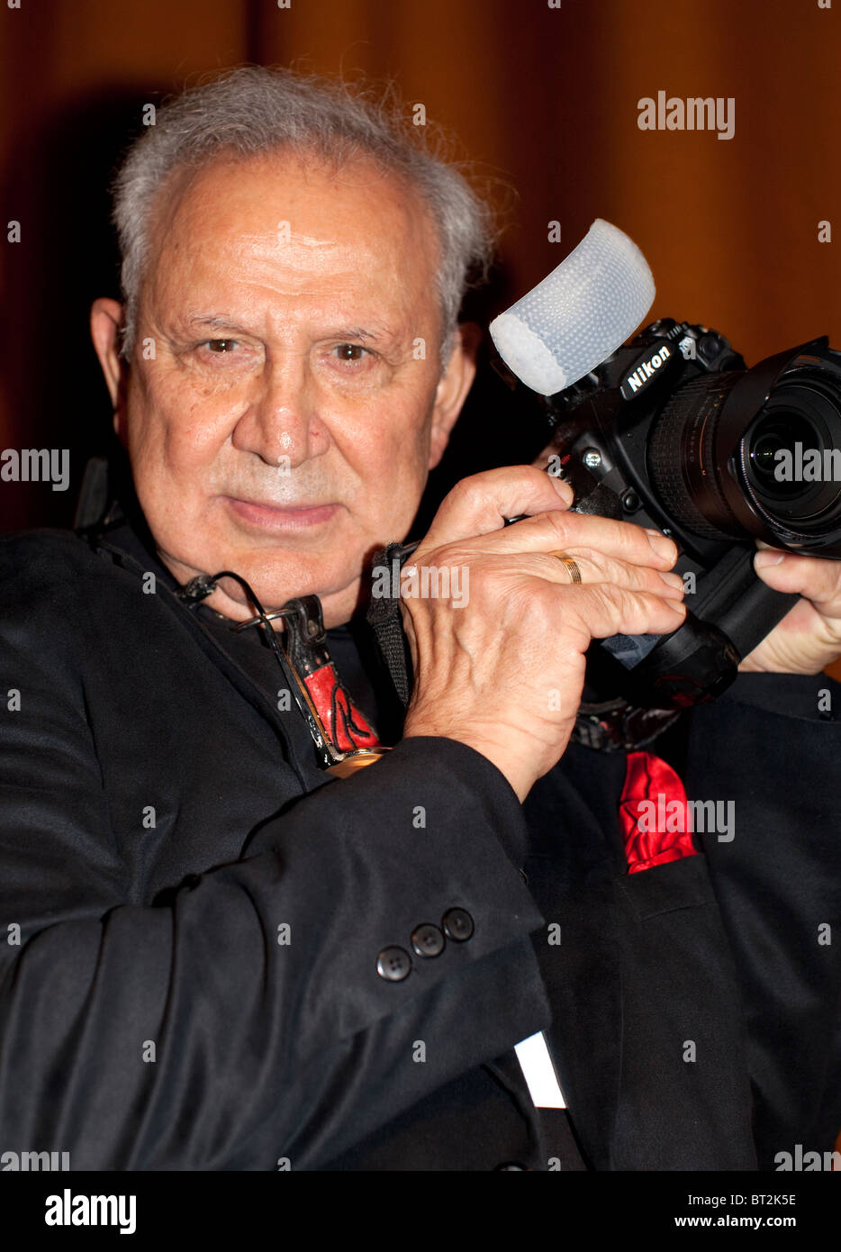 Legendary American celebrity photographer Ron Galella at the London ...