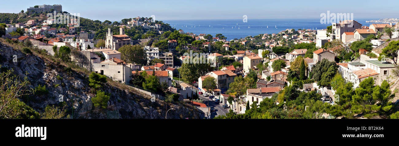 Marseille france panorama from hill hi-res stock photography and images ...