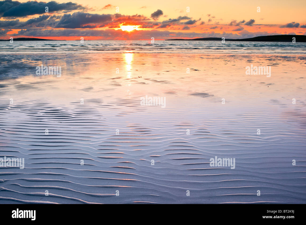 Fiery red sunset scotland hi-res stock photography and images - Alamy