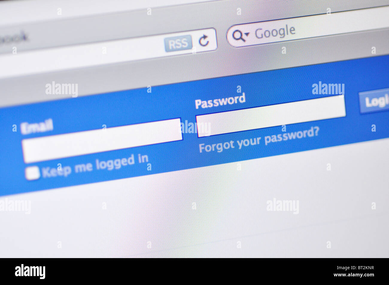 Sign In / Log in page Stock Photo - Alamy