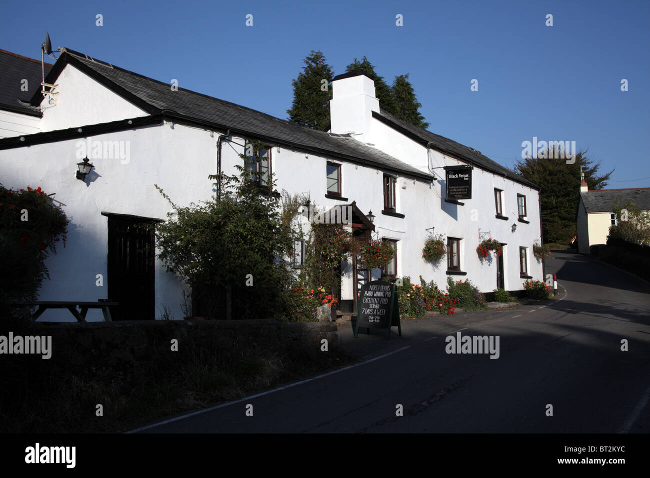 The Black Venus Inn, Challacombe, Devon Stock Photo - Alamy