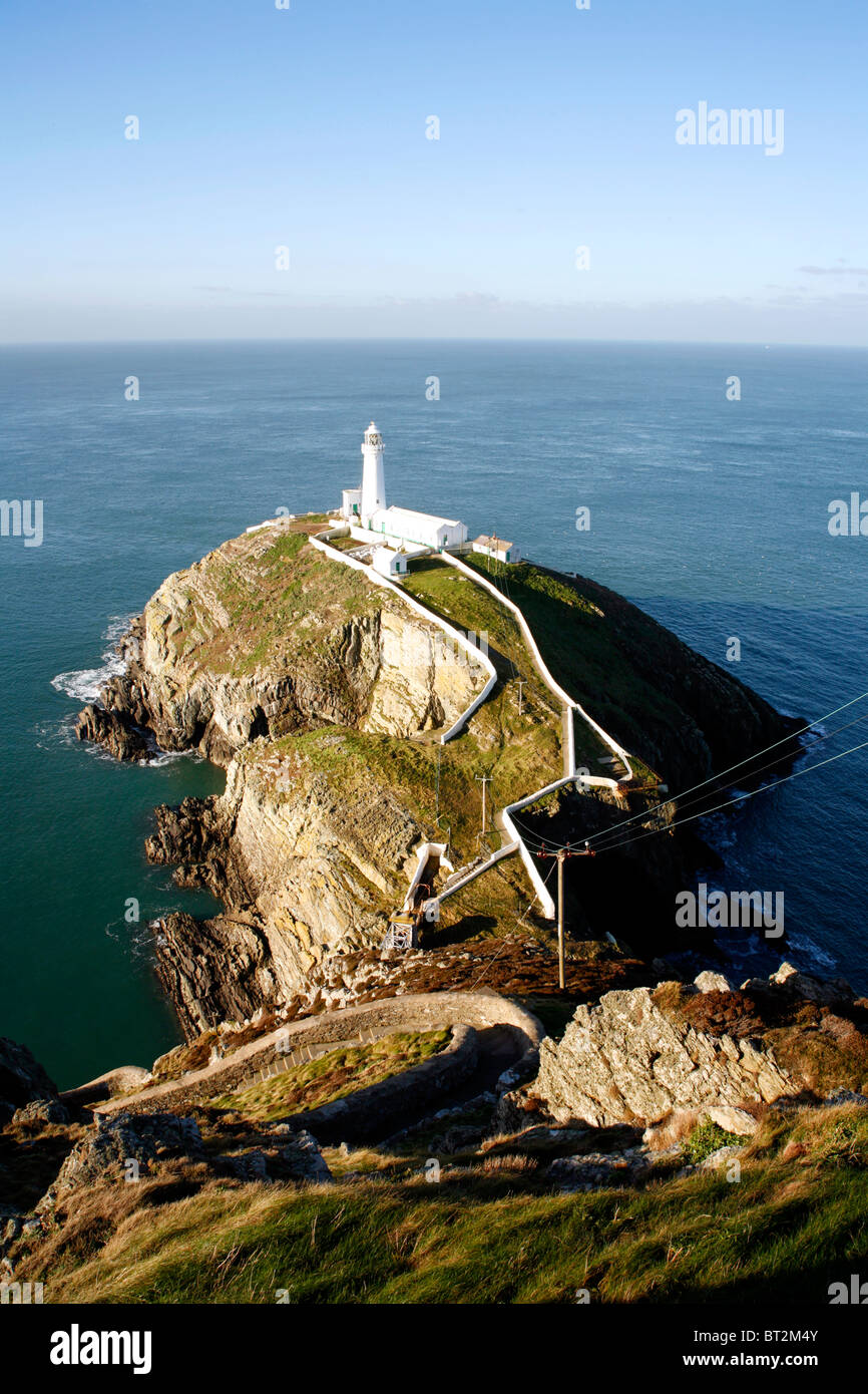 South Stack Lighthouse and Nature Reserve, Anglesey, North Wales Stock ...