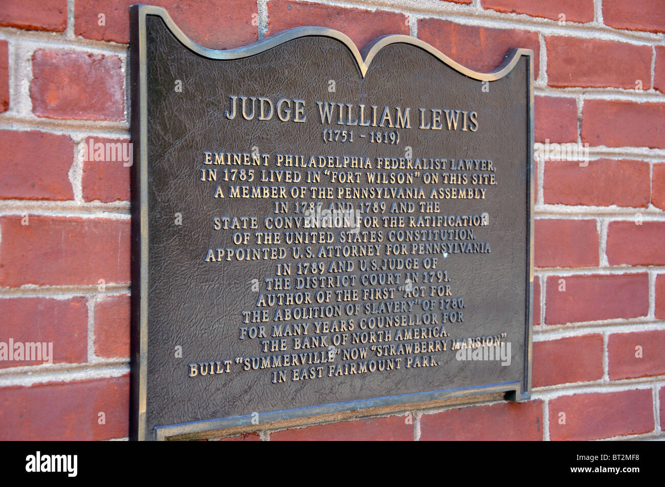 Judge William Lewis house, Philadelphia, Pennsylvania, USA Stock Photo ...