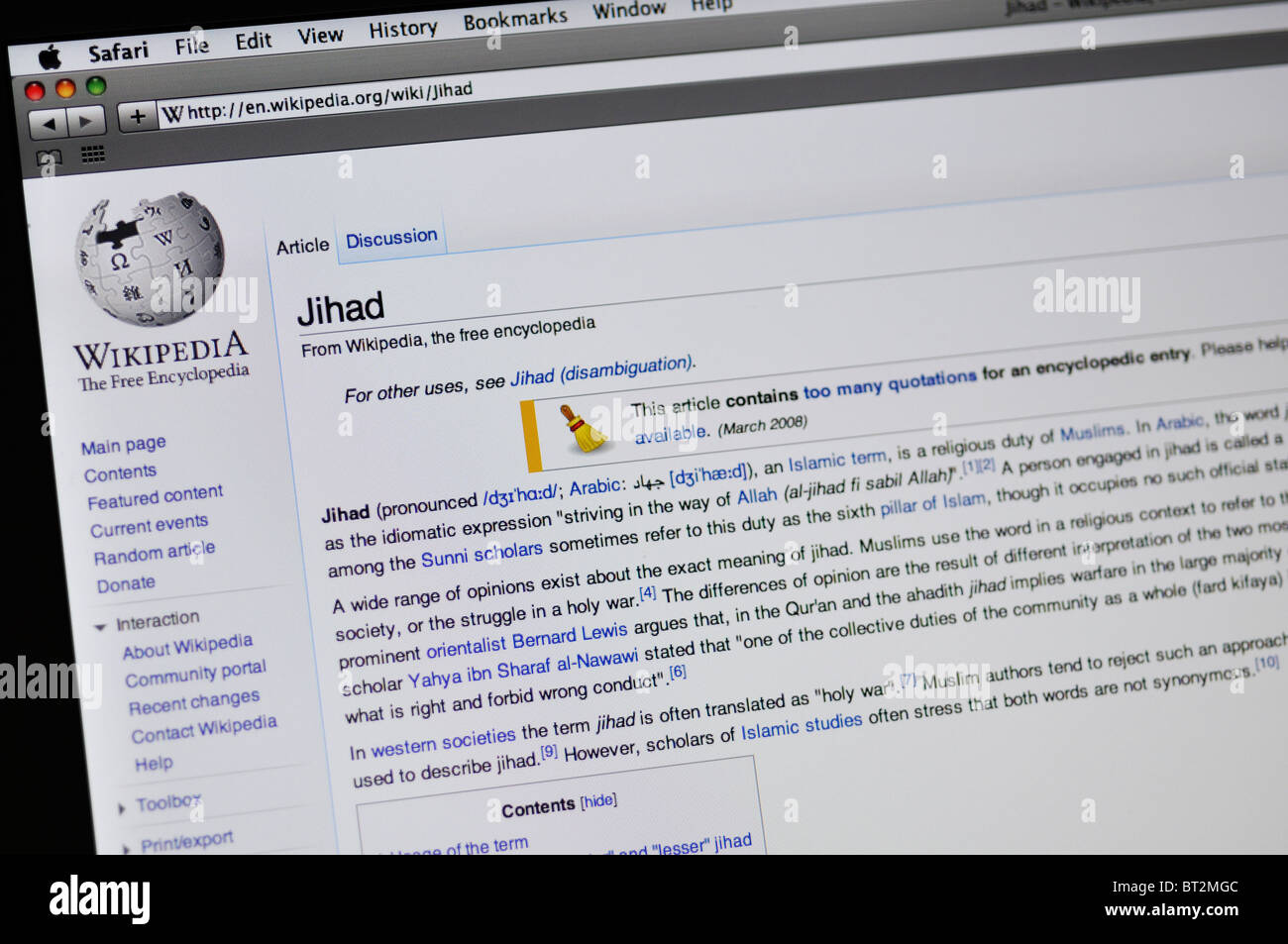 Wikipedia website screenshot hi-res stock photography and images - Alamy