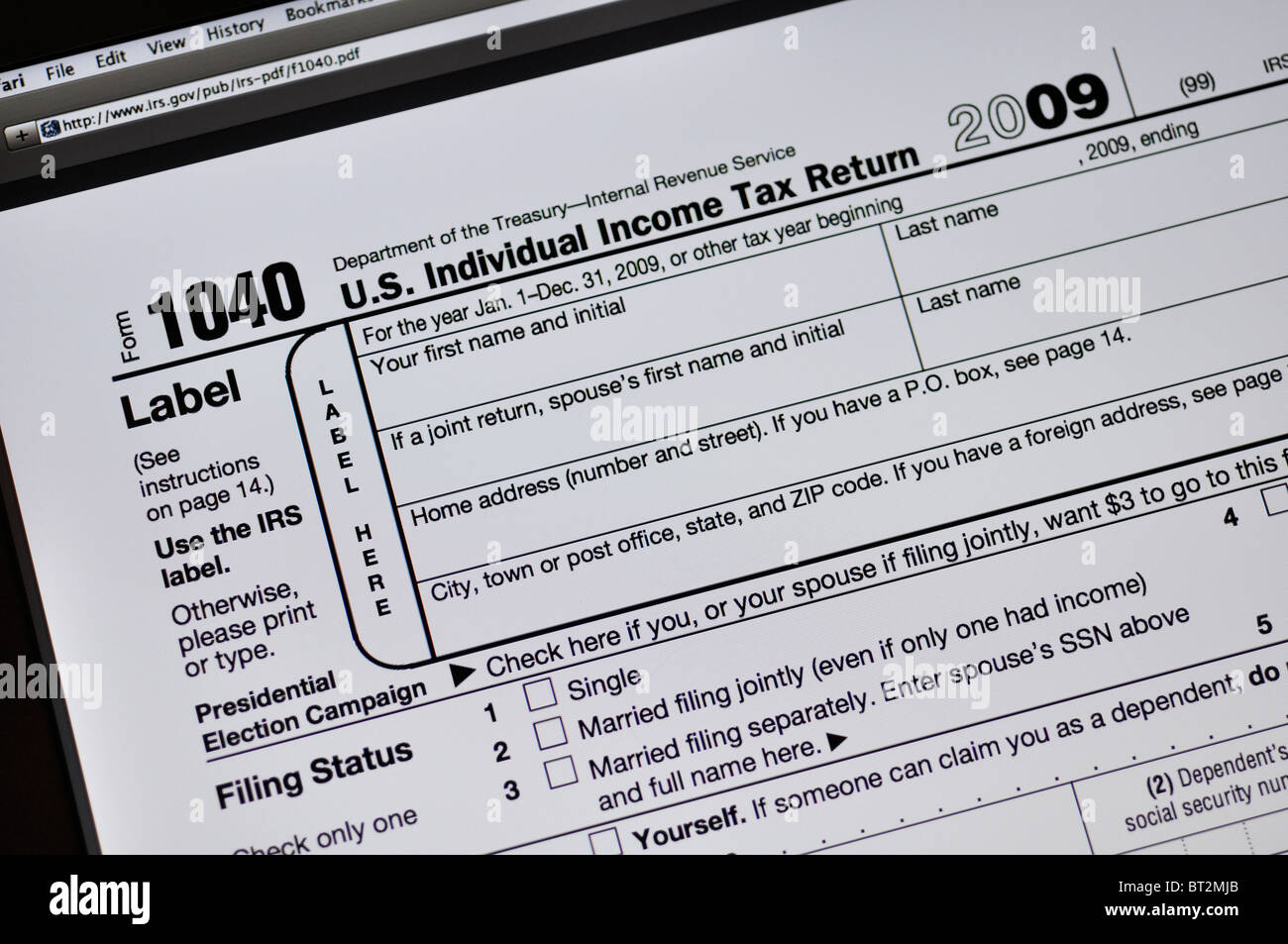 Irs website screenshot hi-res stock photography and images - Alamy