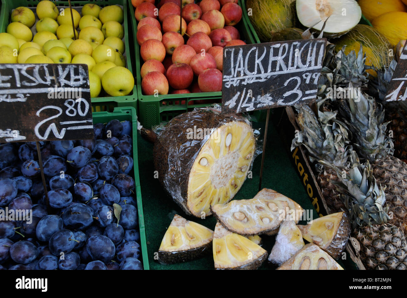 Food Market Display Stock Photo - Alamy