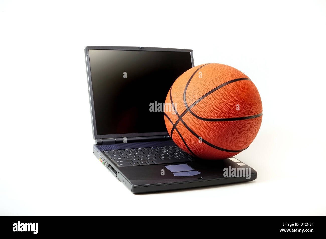 Basketball and Computer Stock Photo - Alamy