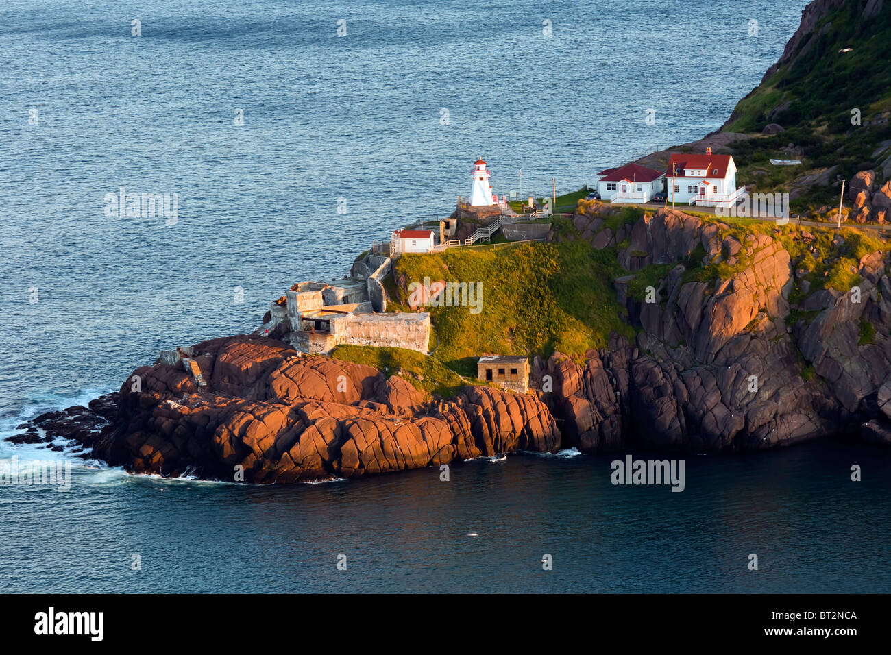 Fort Amherst Lighthouse, near St Johns, Newfoundland, Canada Stock ...