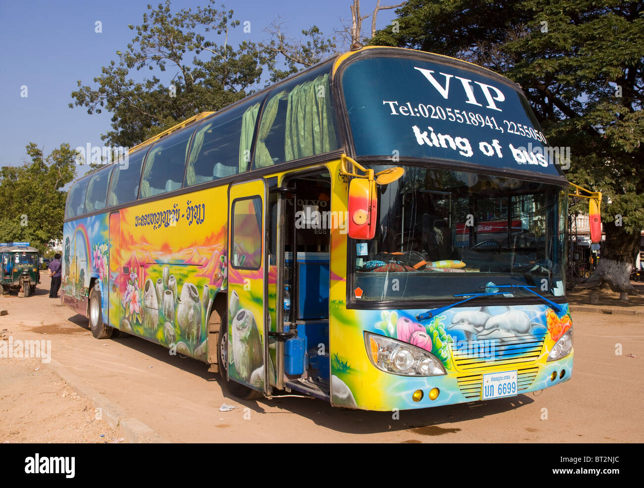 VIP Bus Vientiane Laos Stock Photo - Alamy