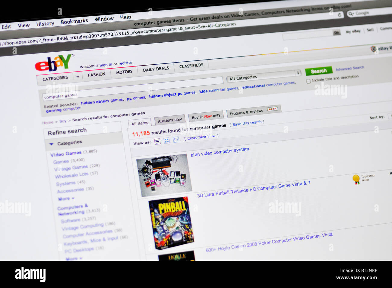Ebay computer hi-res stock photography and images - Alamy