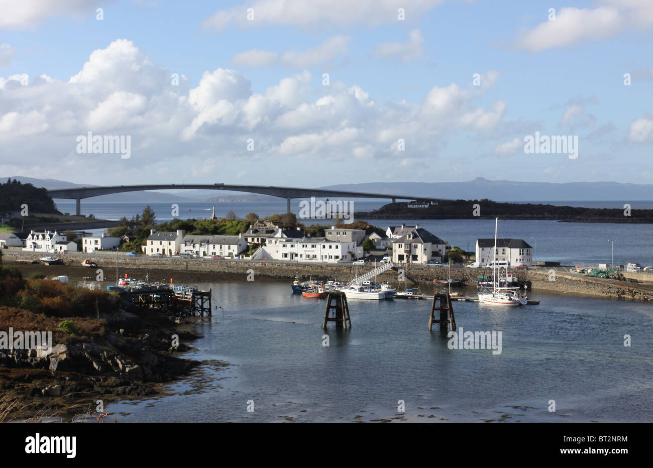village of Kyleakin and Skye bridge Scotland October 2010 Stock Photo ...