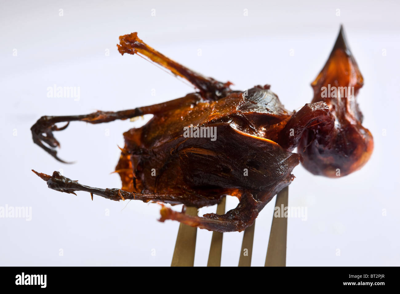 Crispy Fried Bird as Sold at Street Market in Phnom Penh Cambodia Stock ...