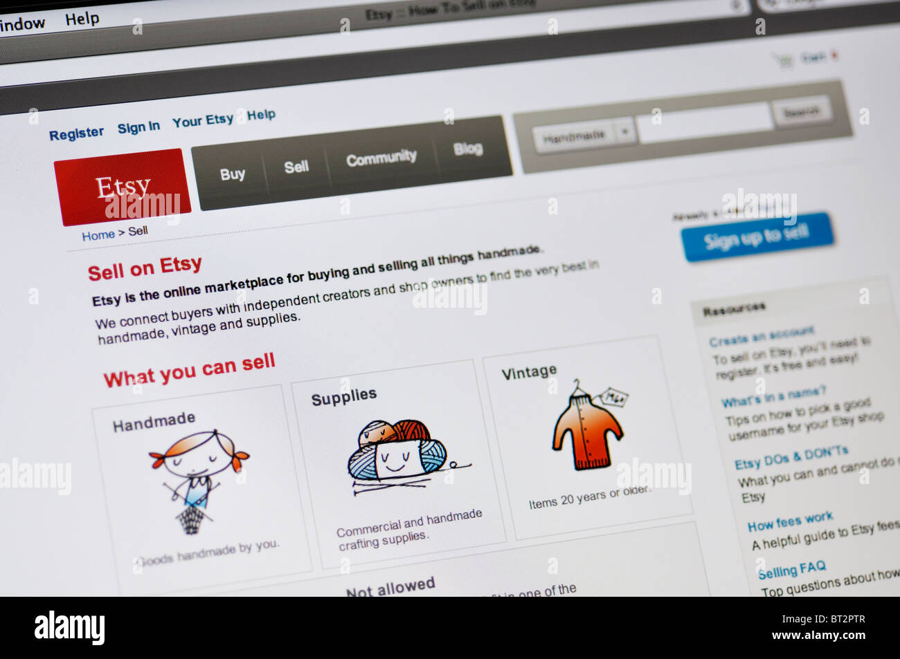 Etsy hi-res stock photography and images - Alamy