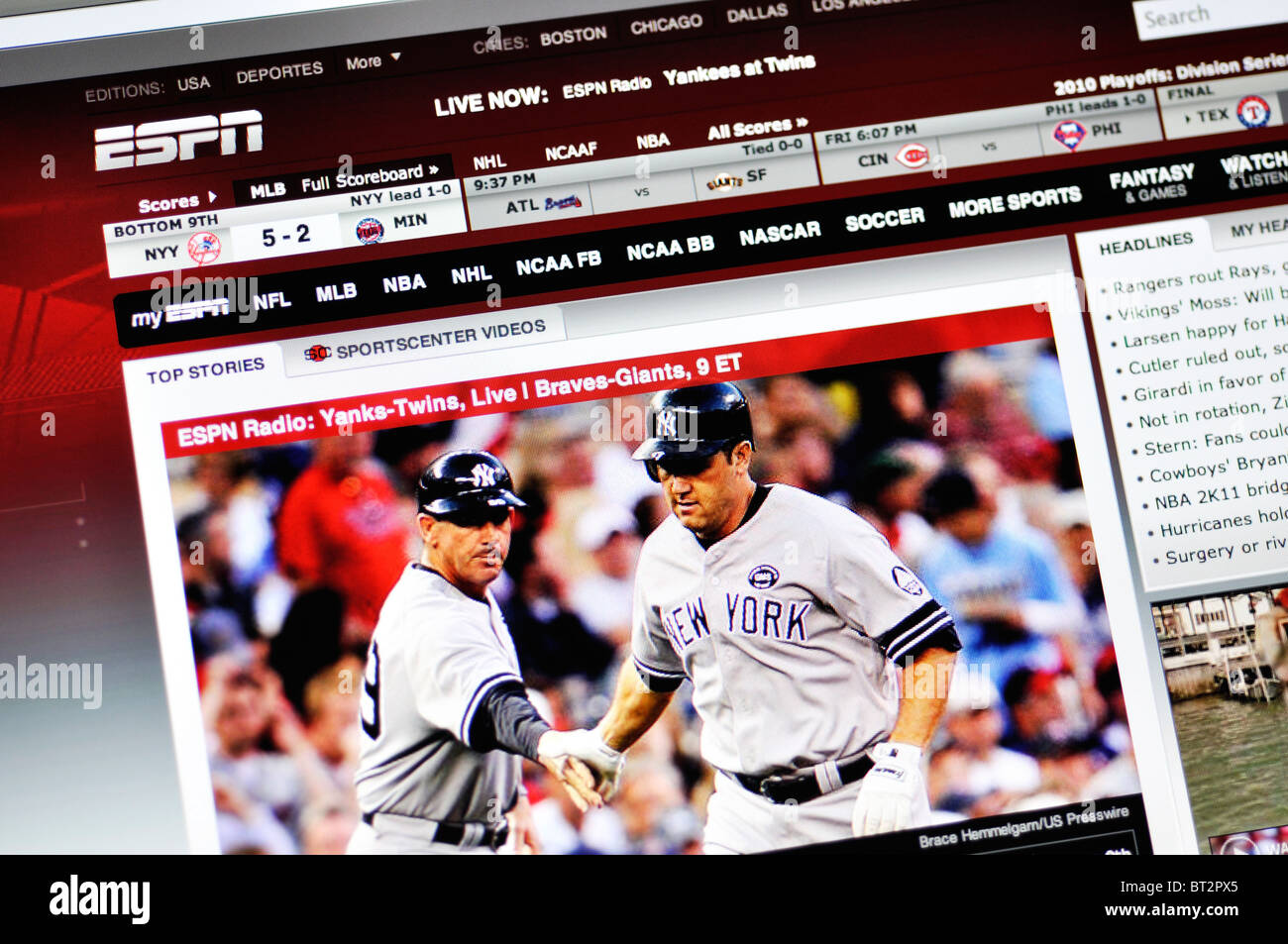 Espn online hi-res stock photography and images - Alamy