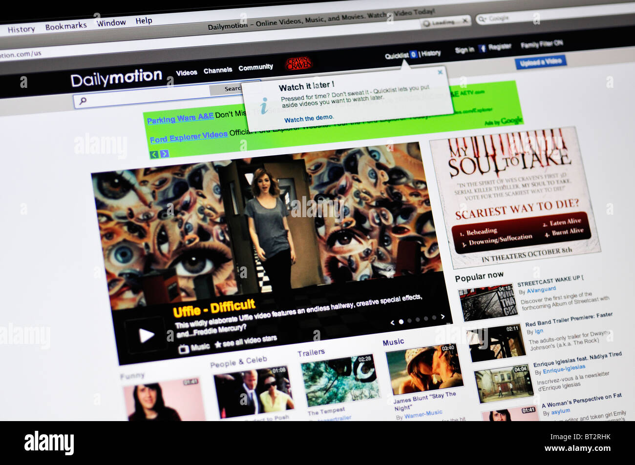 Dailymotion hi-res stock photography and images - Alamy