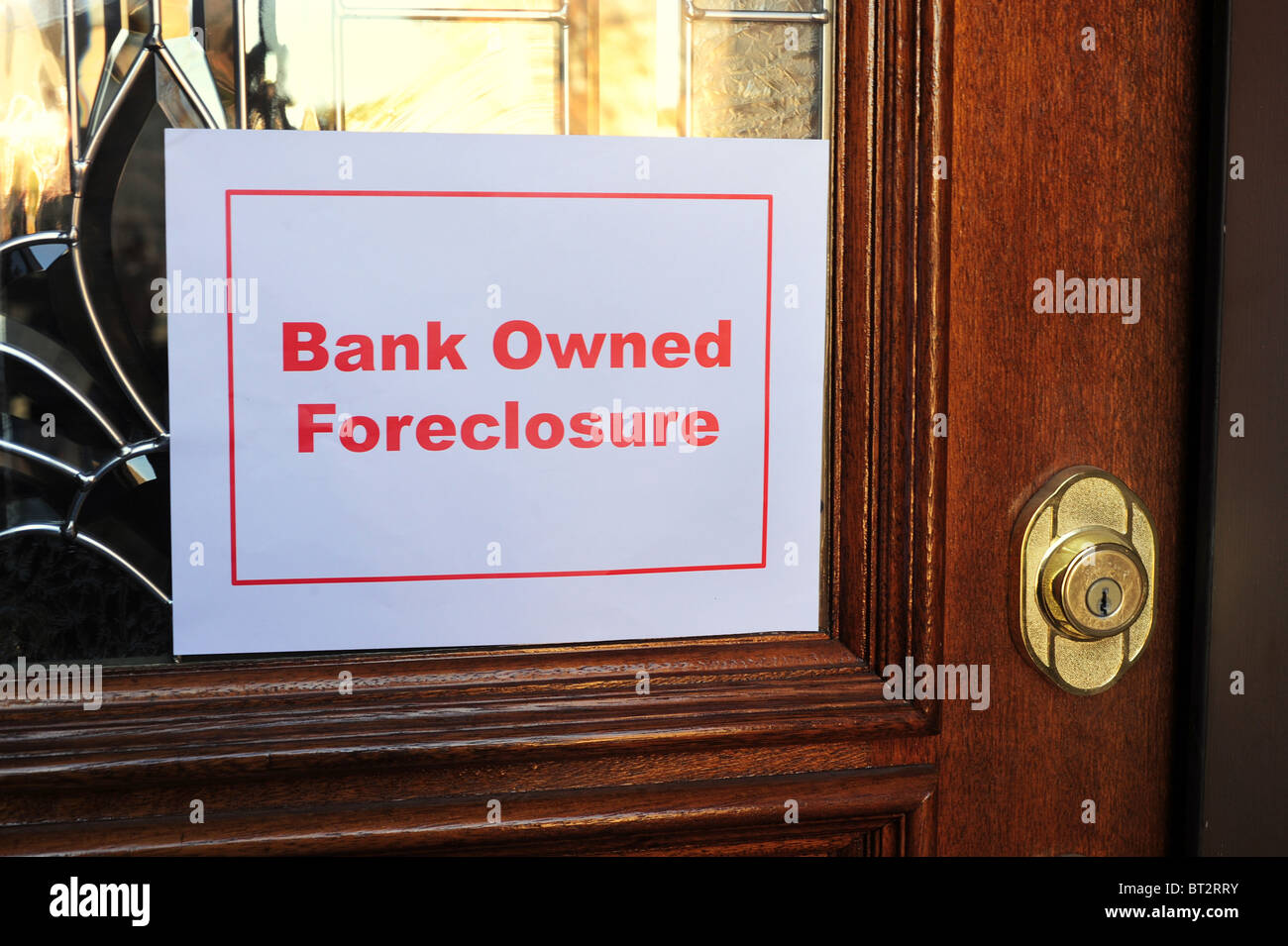 Bank Owned Foreclosure Stock Photo - Alamy