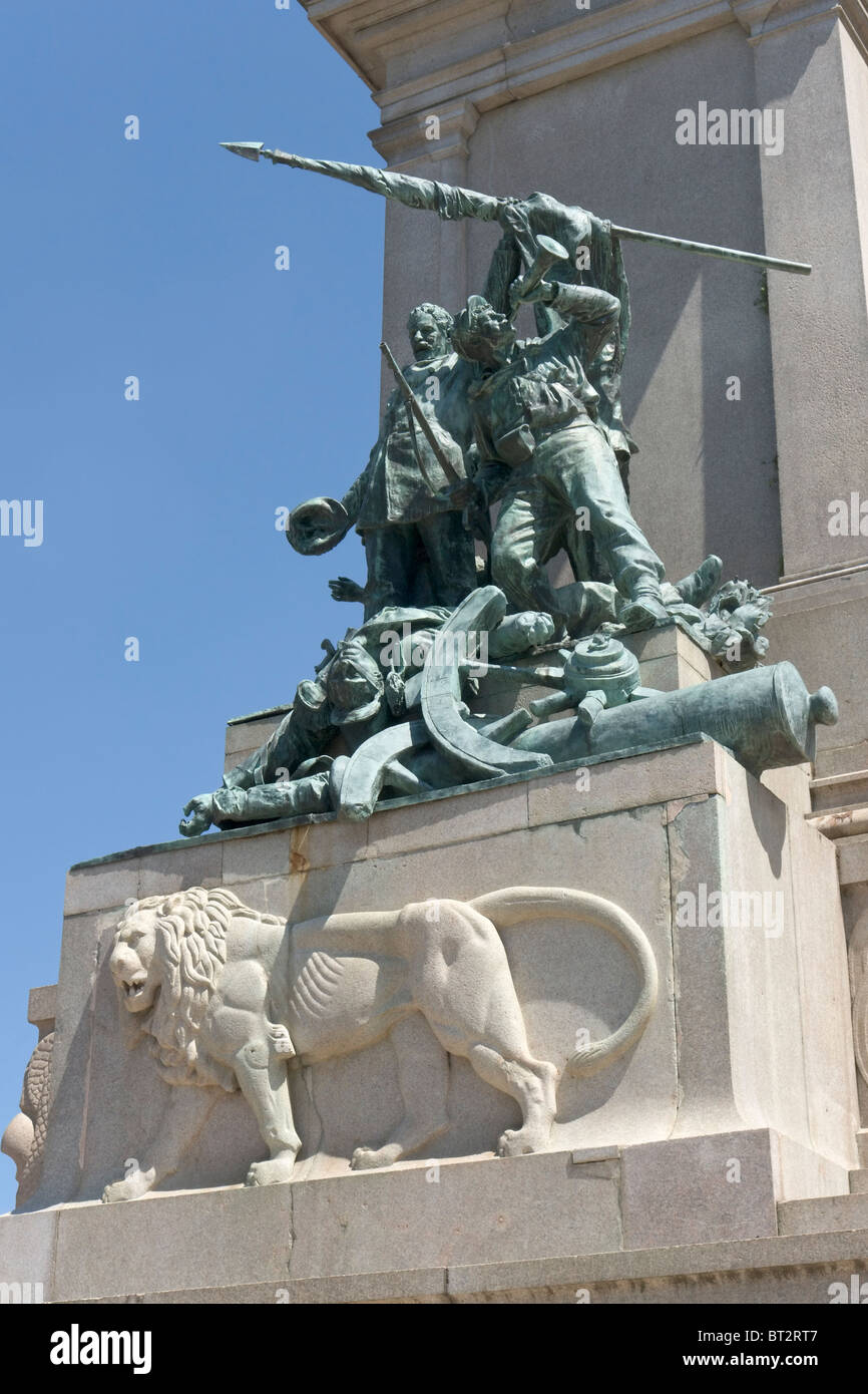 Bronze group Battle of Calatafimi, pedestal of Garibaldi monument, Rome ...