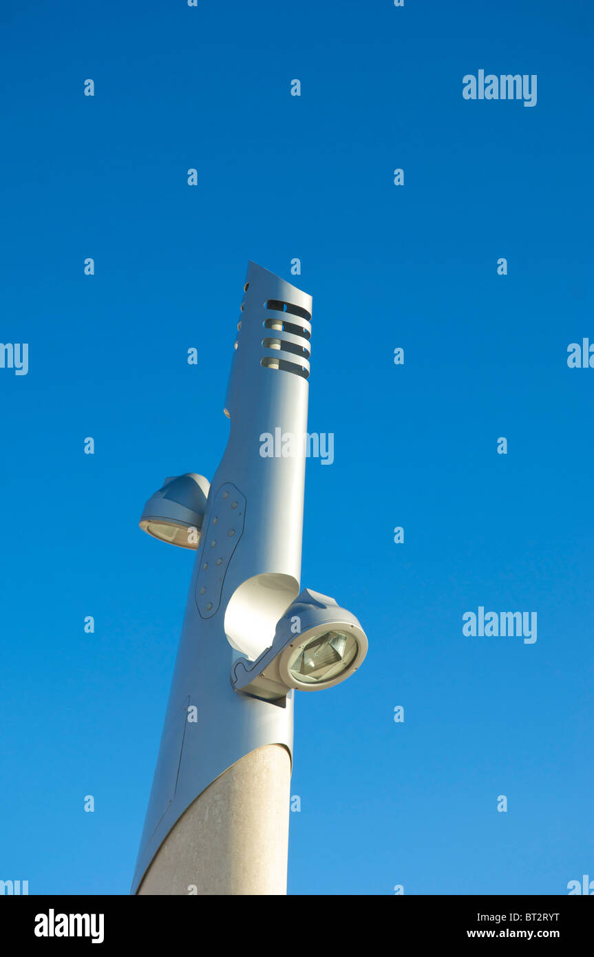 Modern promenade lighting,Cleveleys,Lancashire,England Stock Photo - Alamy