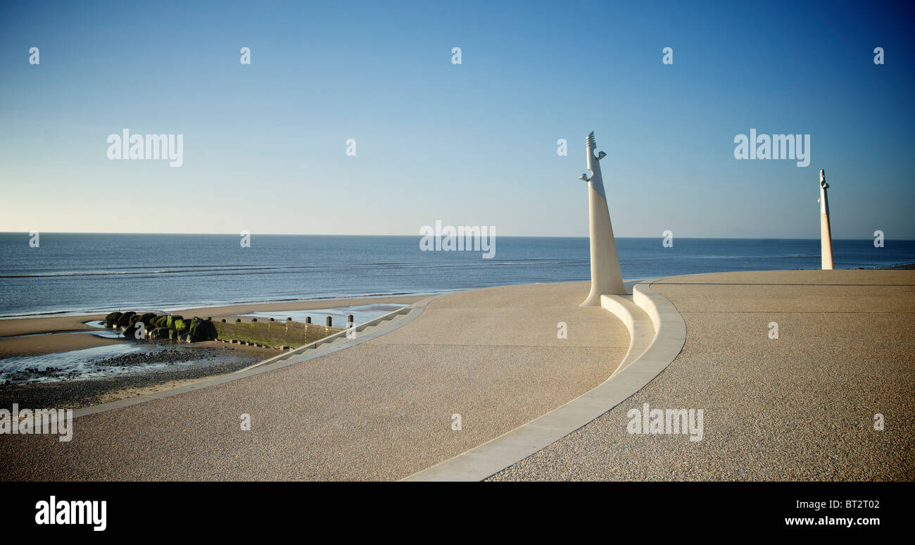 Cleveleys promenade and beach,Lancashire,UK Stock Photo - Alamy
