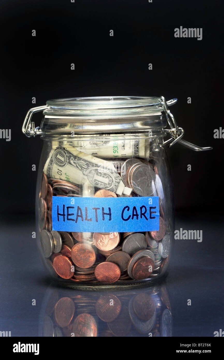 Health Care Jar Stock Photo - Alamy