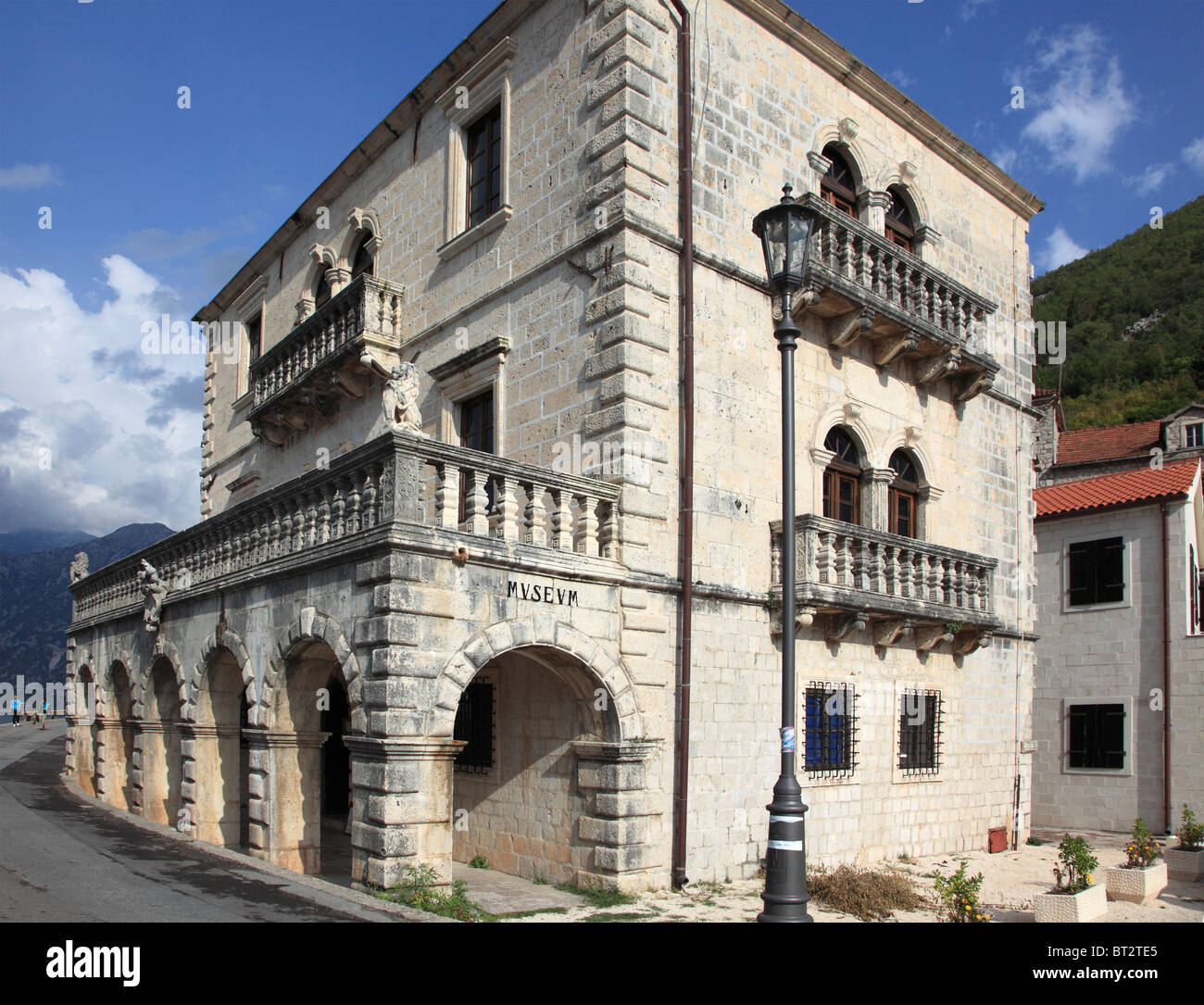 Montenegro, Bay of Kotor, Perast, Museum Stock Photo - Alamy