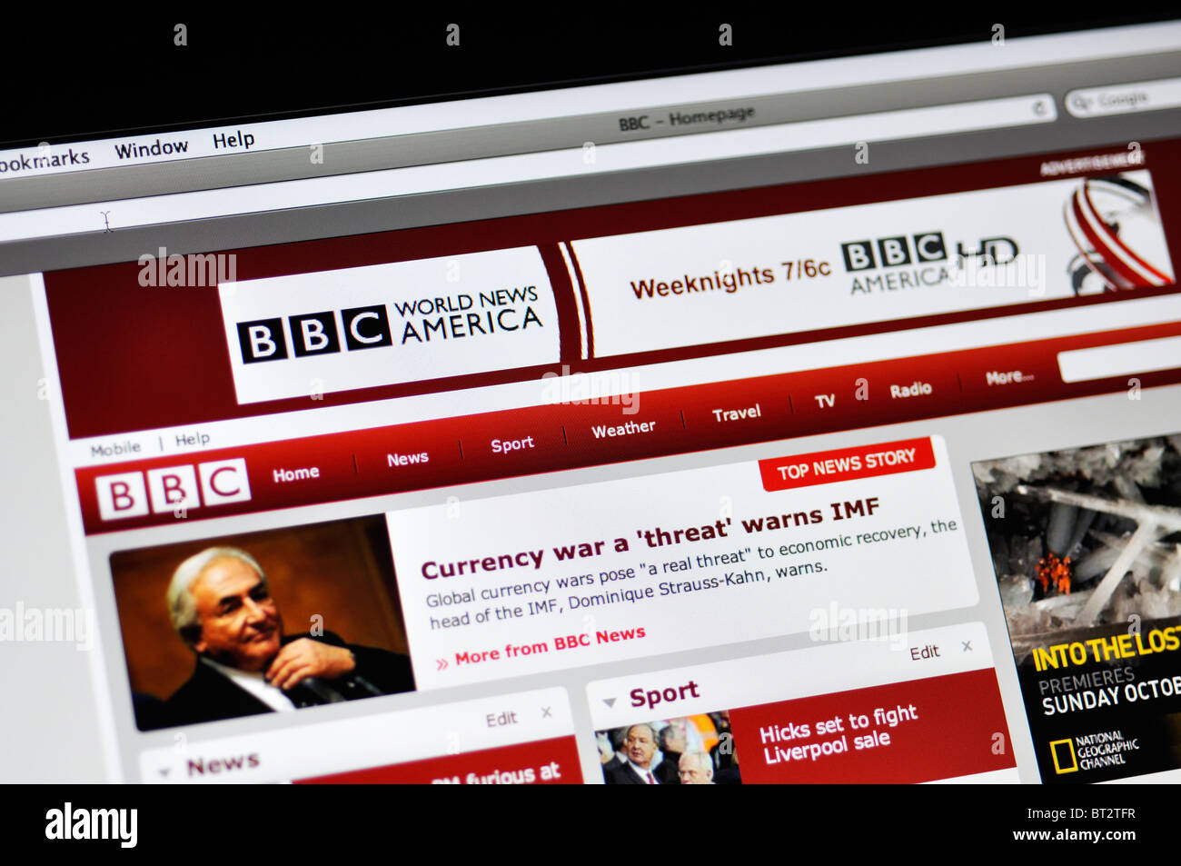 Bbc news website screen shot hi-res stock photography and images - Alamy