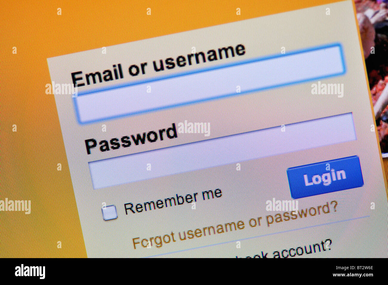Log in user password hi-res stock photography and images - Alamy