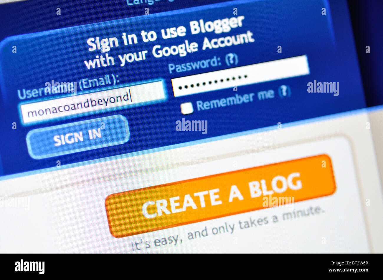 Blogspot website hi-res stock photography and images - Alamy