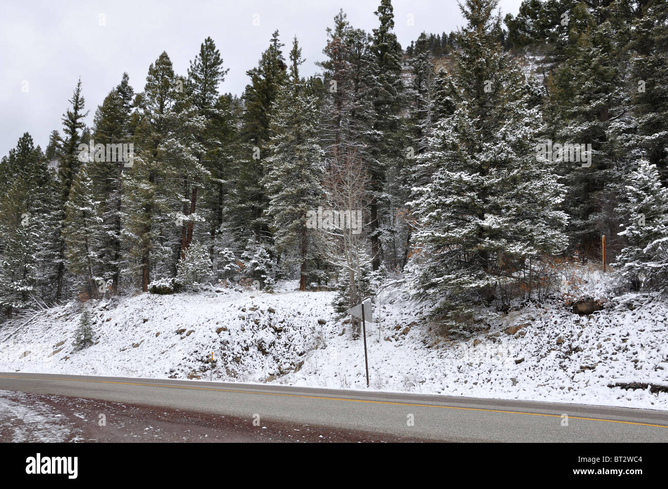New Mexico in winter, USA Stock Photo - Alamy
