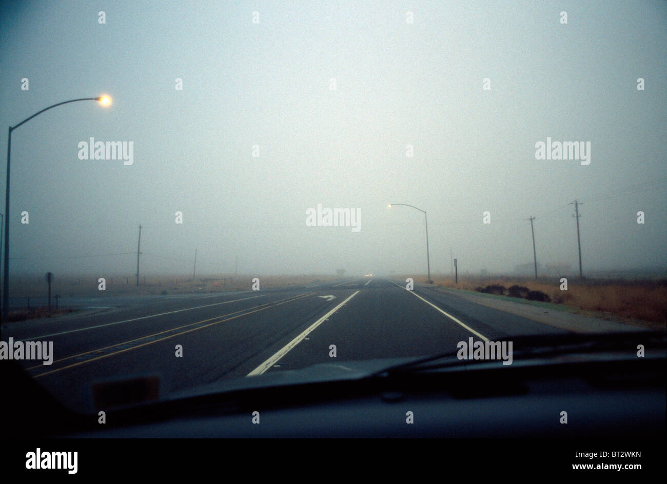 Powerlines fog hi-res stock photography and images - Alamy