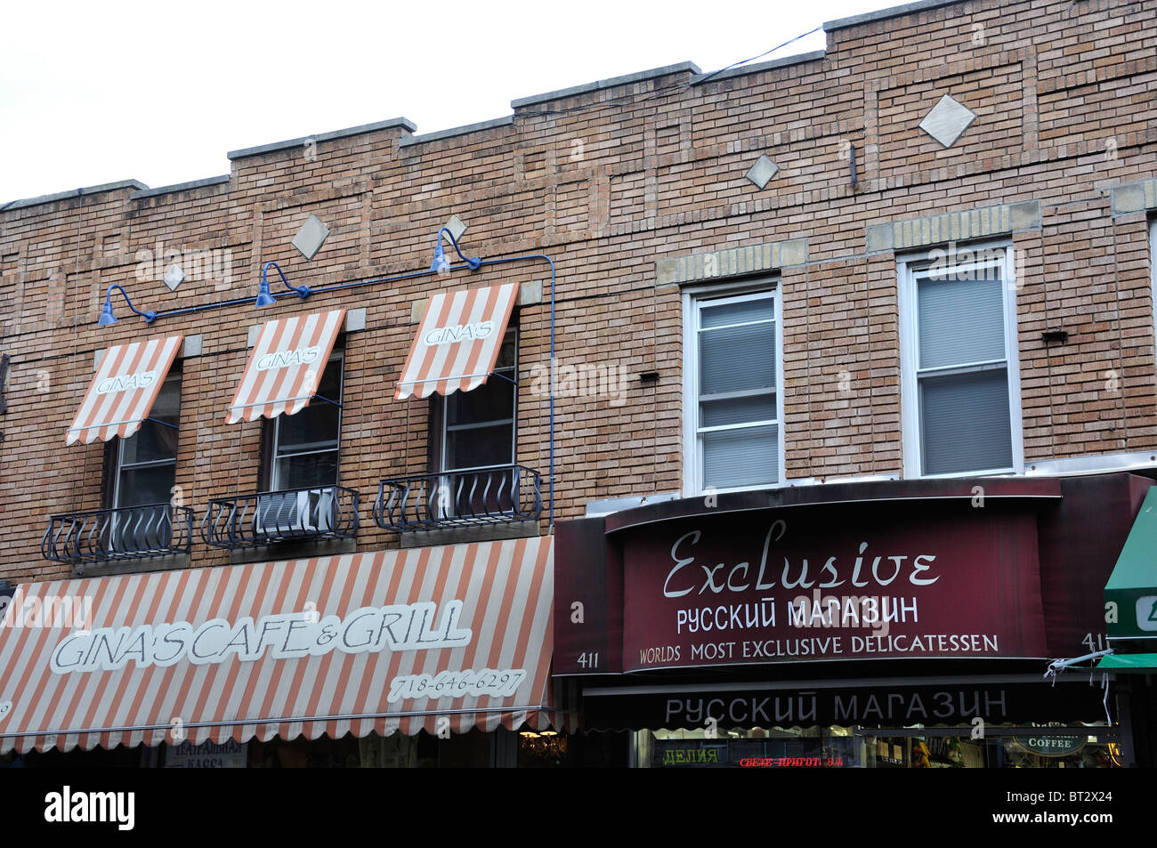 Brighton Beach stores, New York, USA Stock Photo - Alamy