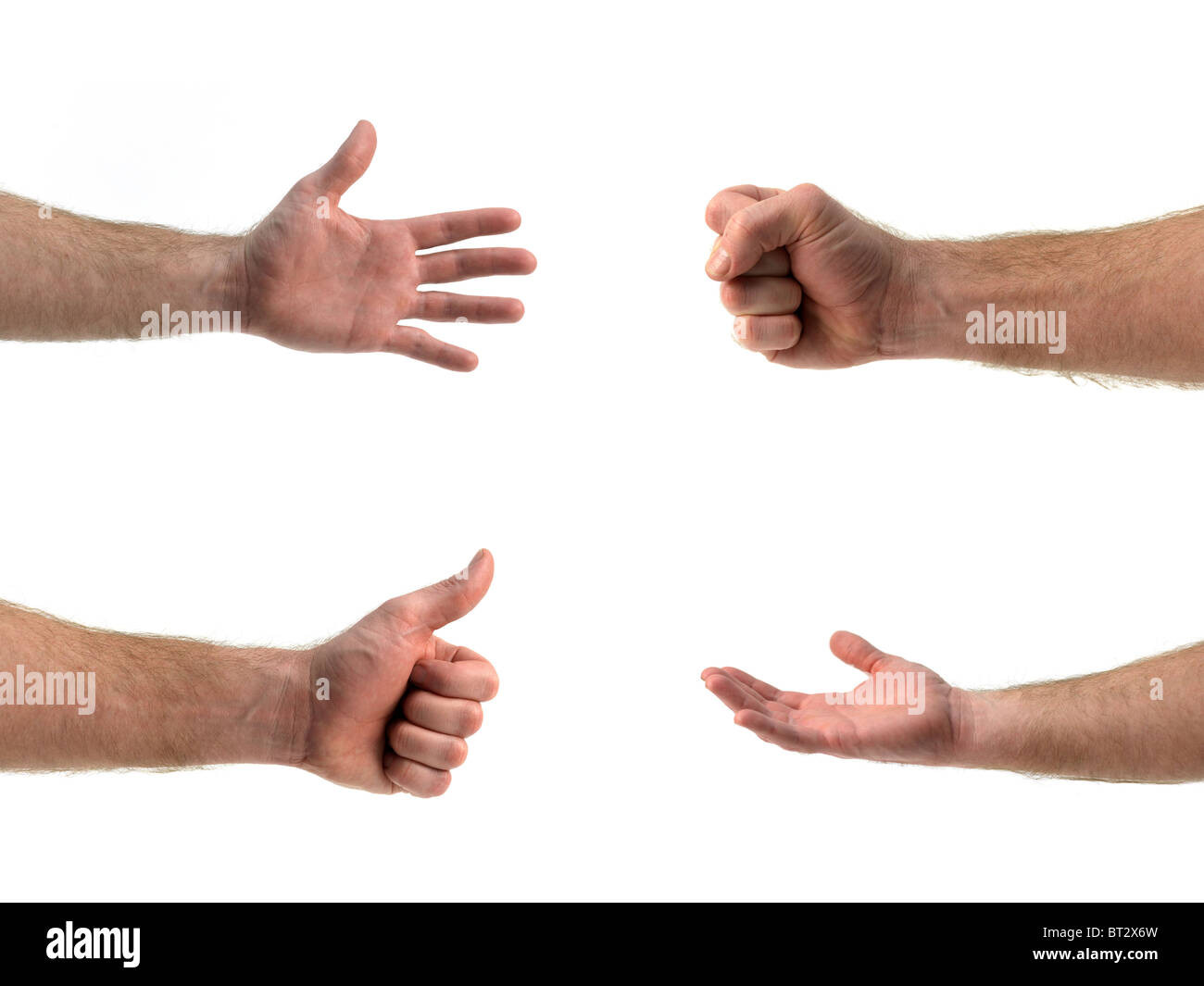 A hand isolated against a white background Stock Photo - Alamy