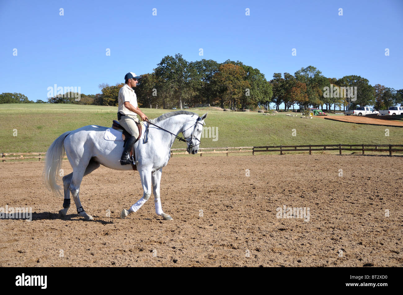 Man riding horse, Tyler, Texas, USA Stock Photo - Alamy