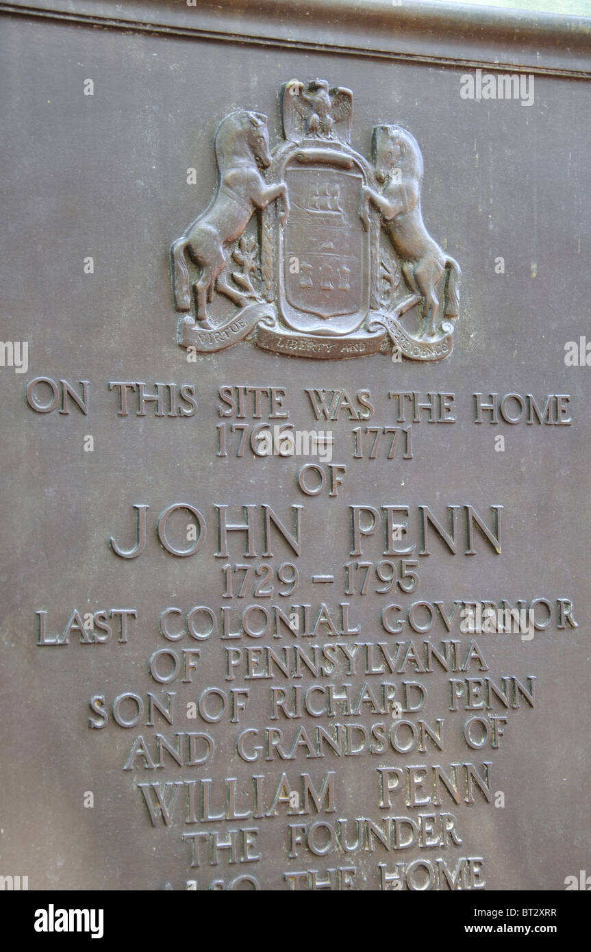 John Penn house, Philadelphia, Pennsylvania, USA Stock Photo - Alamy