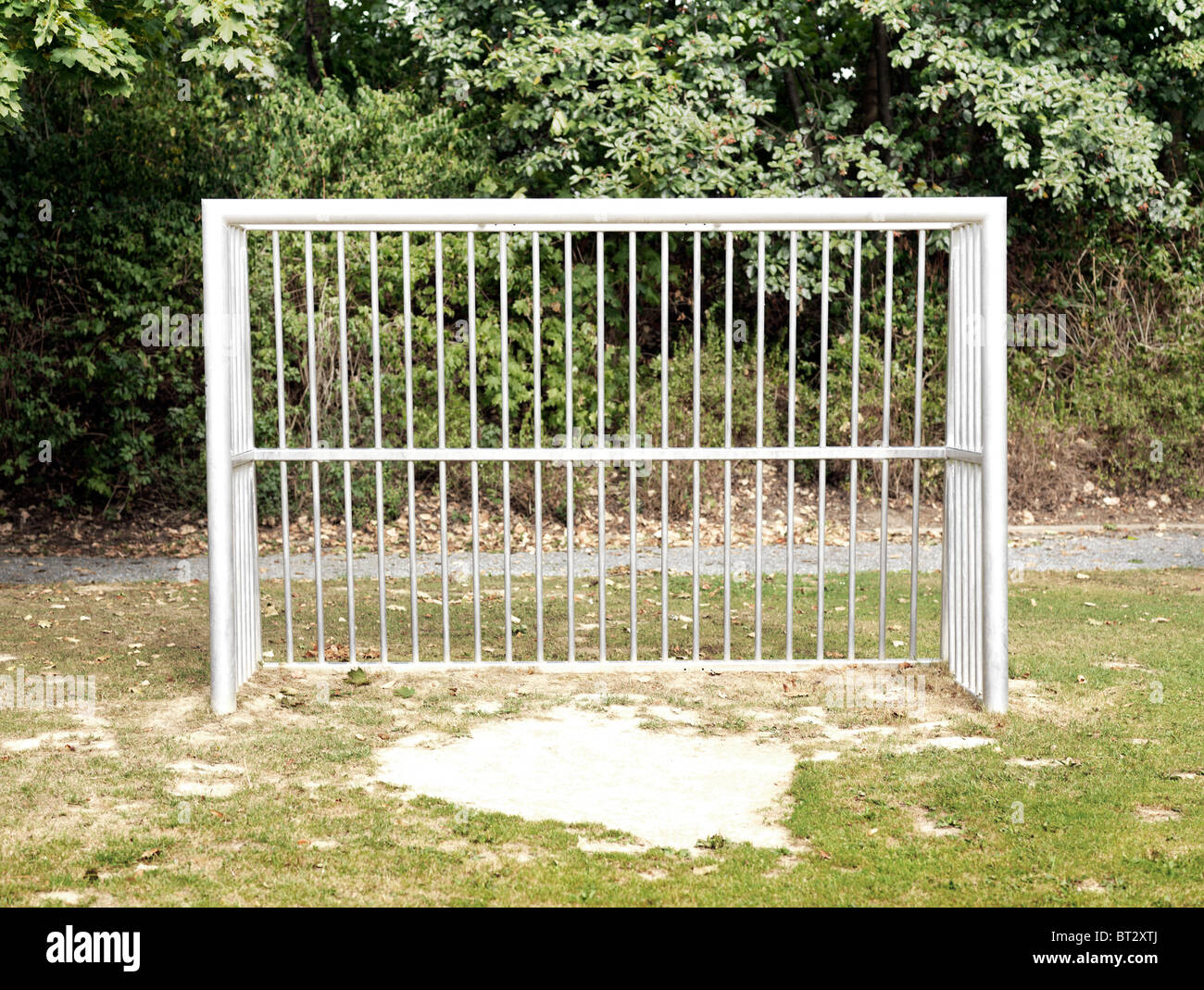 goal posts frame football Stock Photo - Alamy
