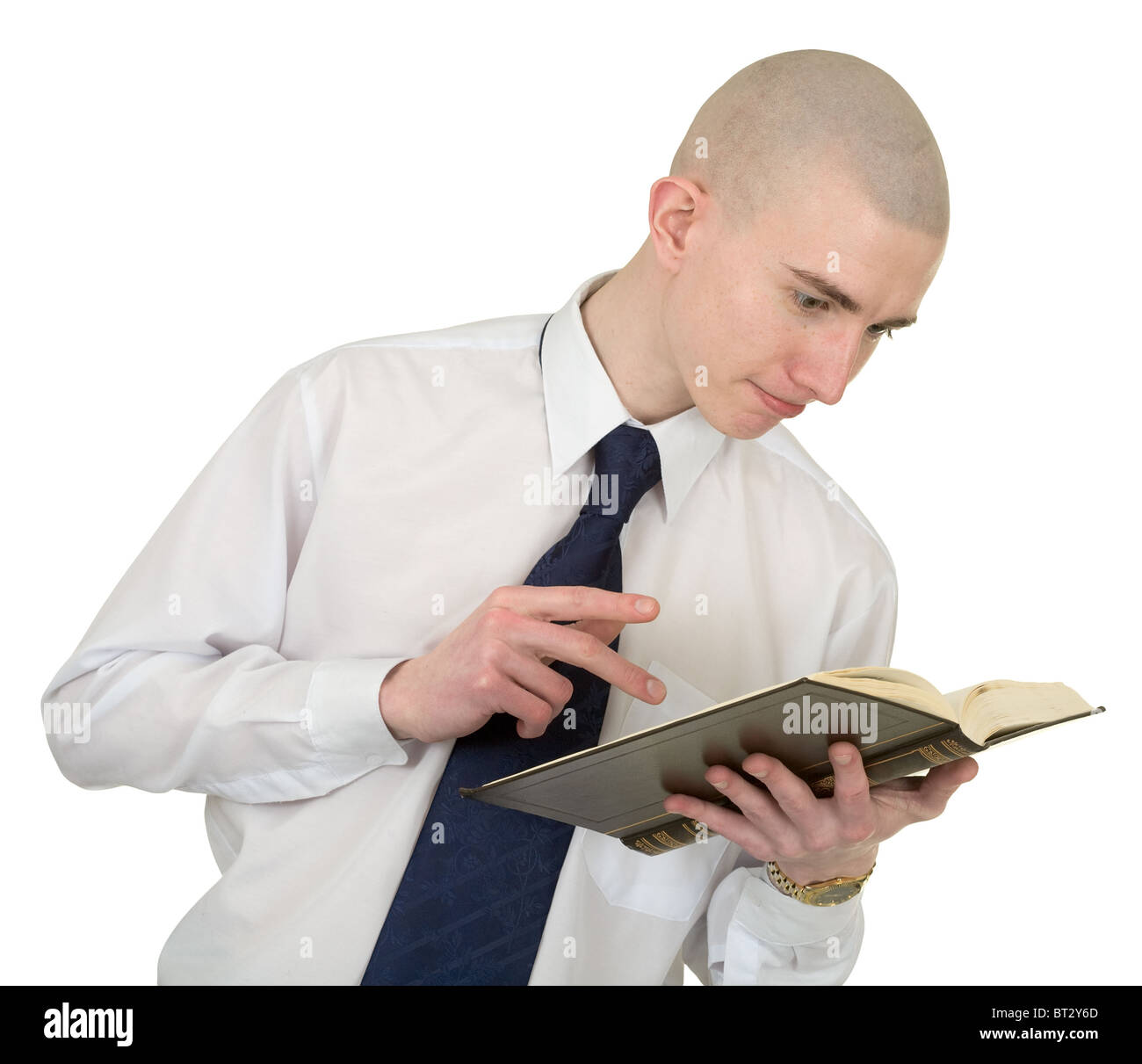 The person with the big book in hands Stock Photo - Alamy