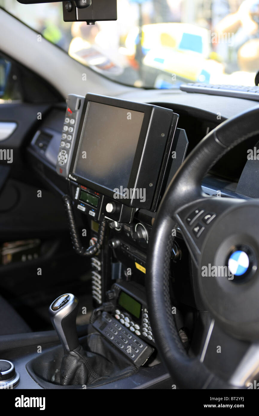 Police laptop car hi-res stock photography and images - Alamy
