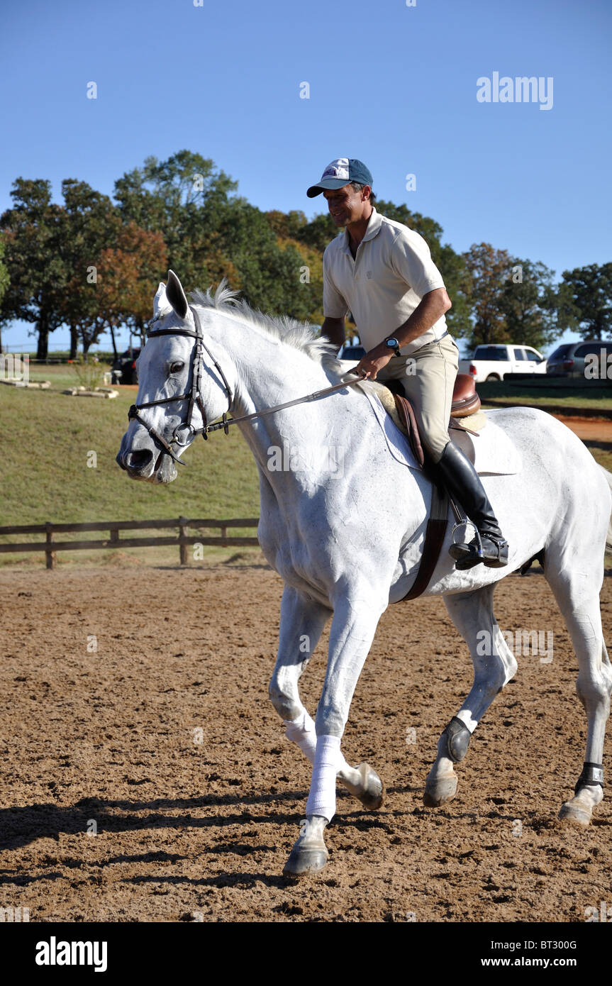 Man riding horse, Tyler, Texas, USA Stock Photo - Alamy