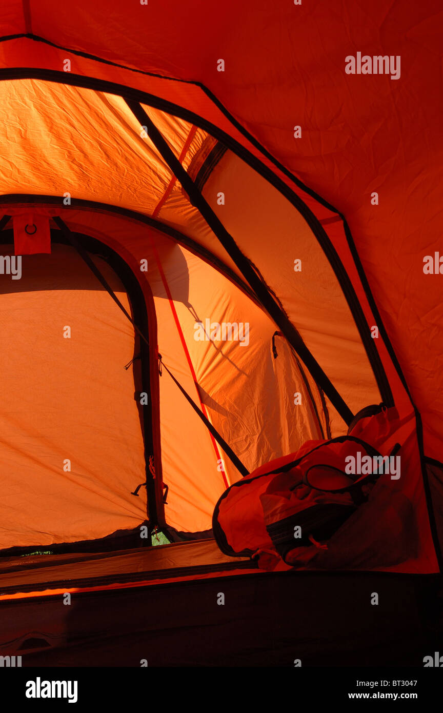 Force Ten Titan 200 tent interior Stock Photo - Alamy