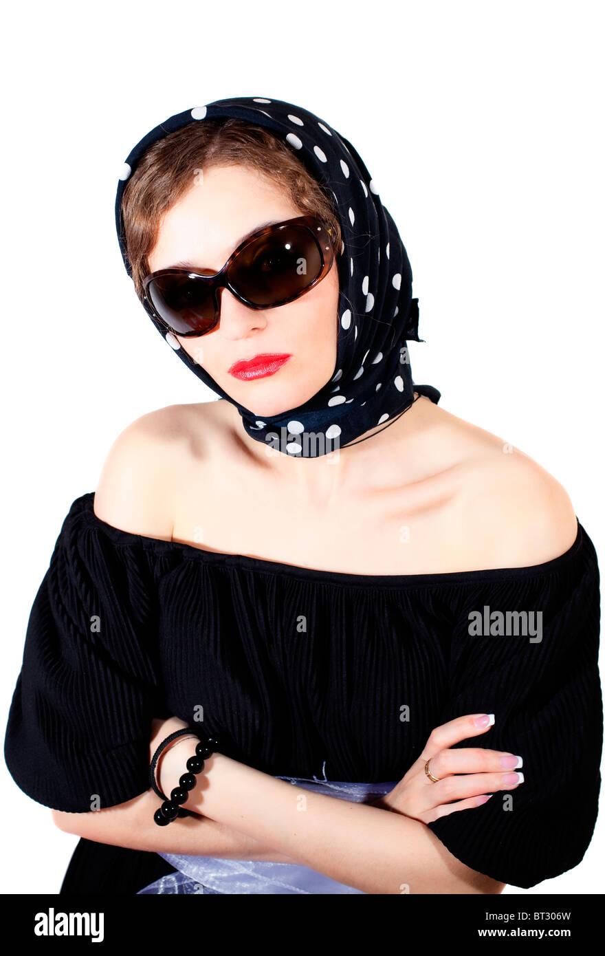 Black woman with headscarf hi-res stock photography and images - Alamy