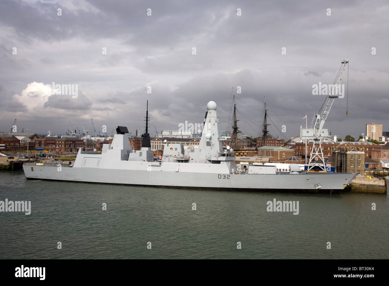 HMS Daring in Portsmouth Hampshire. Type 45 D class destroyer Stock ...